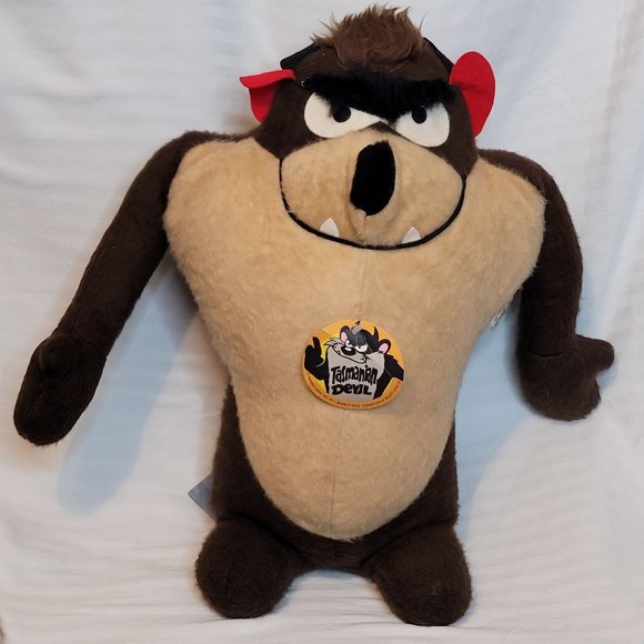 Mighty Star | Toys | Vintage Taz Warner Bros Mighty Star 971 Stuffed ...